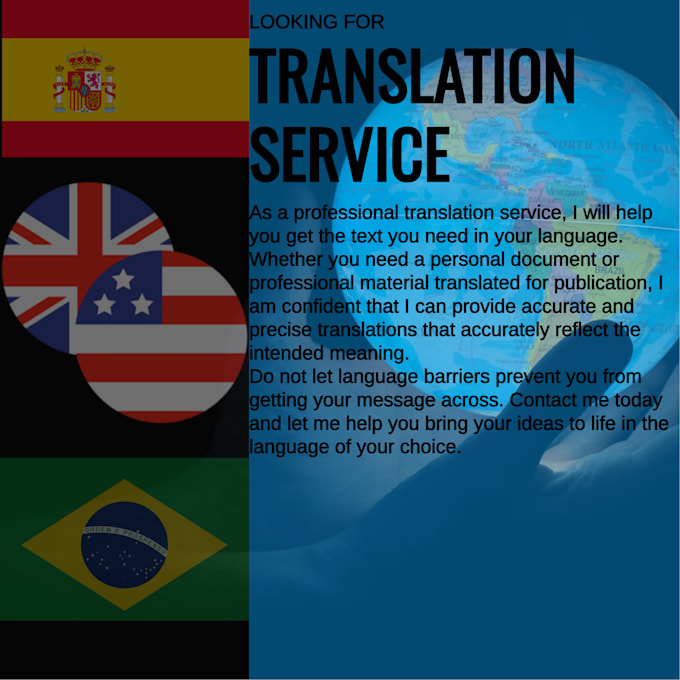 Translate anything you want between english spanish and portuguese by ...