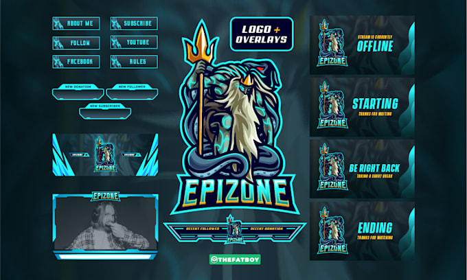 Design amazing custom twitch overlays and logo for streamers by ...