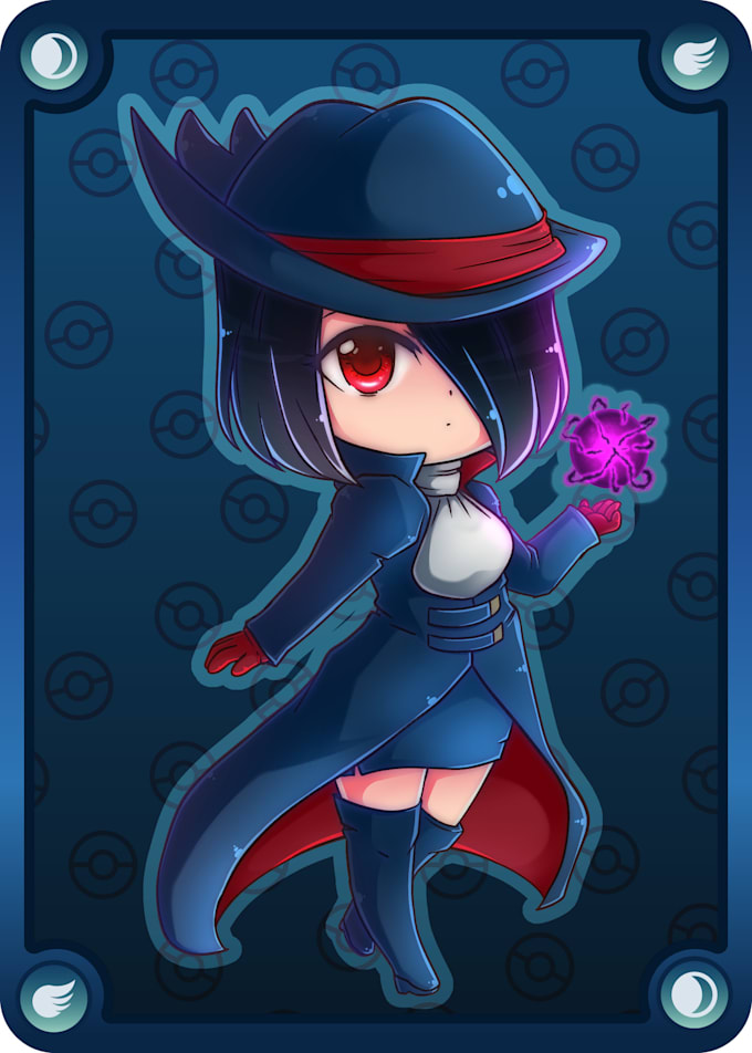 Do chibi cards as seen in the example by Lalita136 | Fiverr