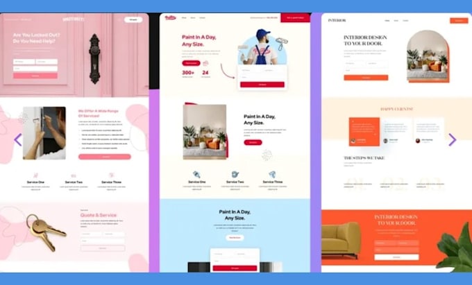 Design professional and unique website designs by Ryanwebsite | Fiverr