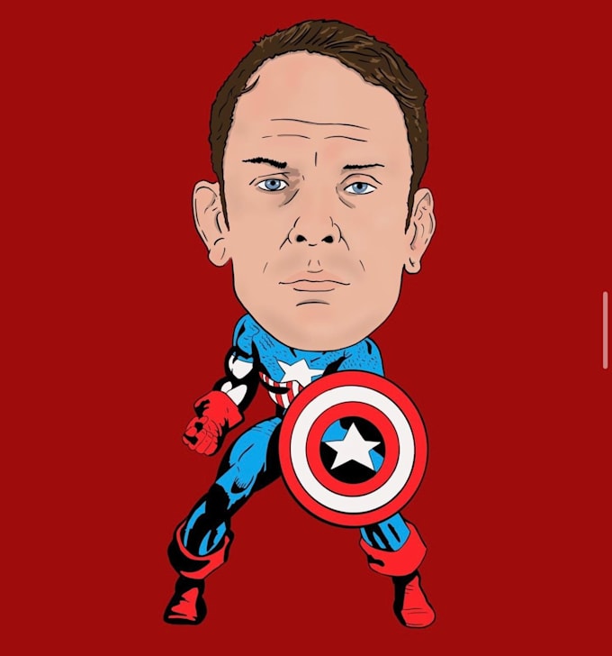 Make a custom drawing of you with the body of any fictional character ...