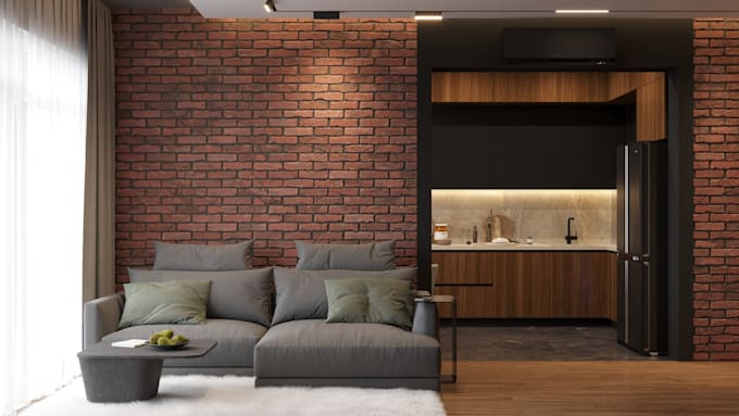 Render realistic interior design by Vitalarch | Fiverr