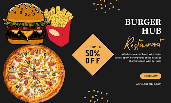 Design modren restaurant menu card food poster by Saboooor | Fiverr