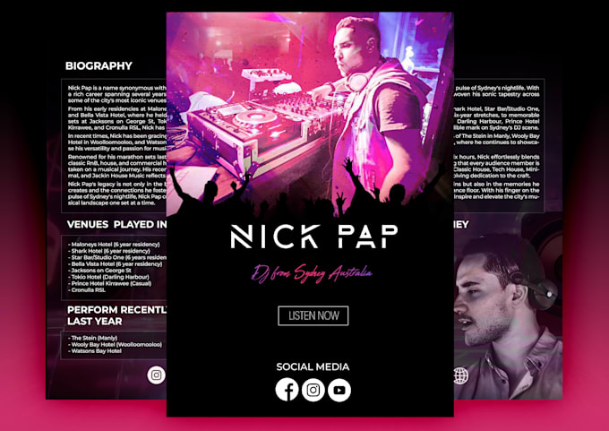 Design your premium epk, press kit, media kit, portfolo by Askastudios ...