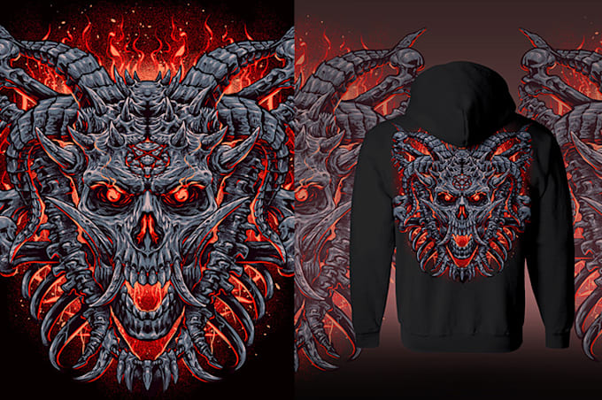 Create an exclusive dark art tshirt and merchandise design by Diditred ...