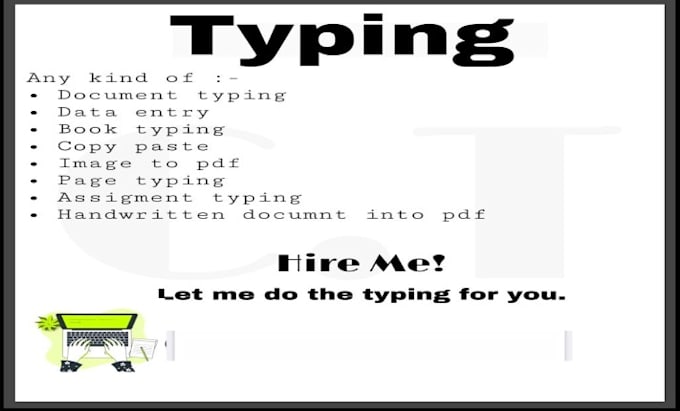 Do book typing re typing by Nazrinsl | Fiverr