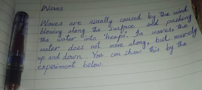 Write anything in handwriting by Sunking316 | Fiverr