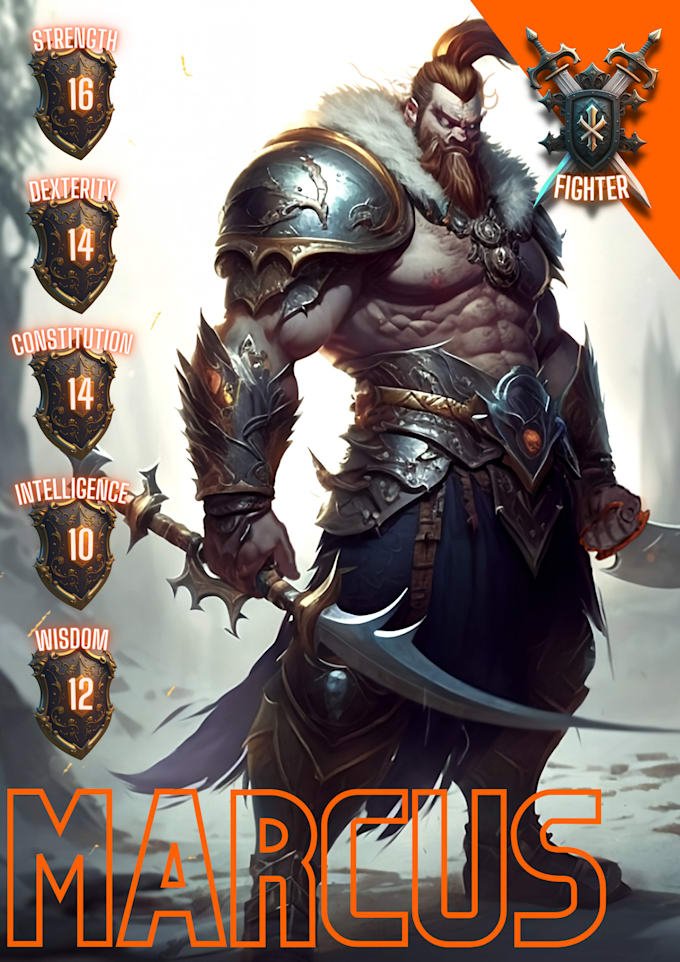 Create your rpg character with printable rpg table companion by ...