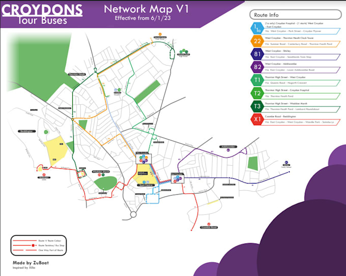 Create a route map for a bus or train network by Dylanplays1234 | Fiverr