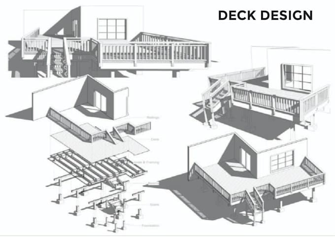 Design deck, porch, and patio drawings for building approval by ...