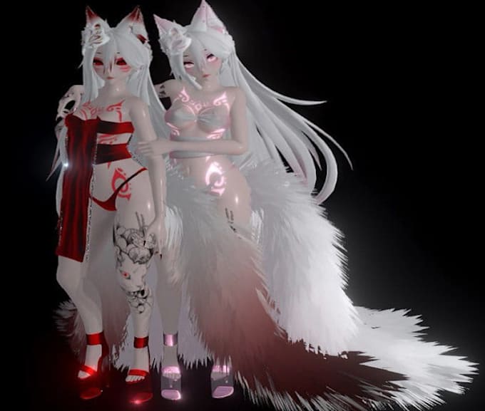 Texture and edit vrchat, vrchat avatars, custom vrchat, avatar, vroid model by Fursin | Fiverr