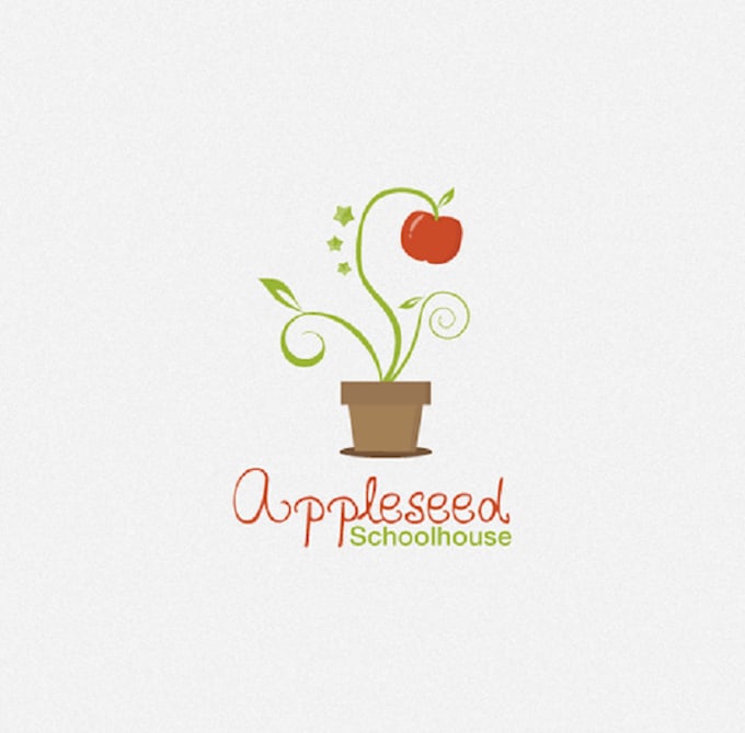 Design an awesome appleseed schoolhouse logo by Noma_jones | Fiverr