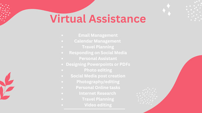 Be your virtual assitant by Veriaa | Fiverr