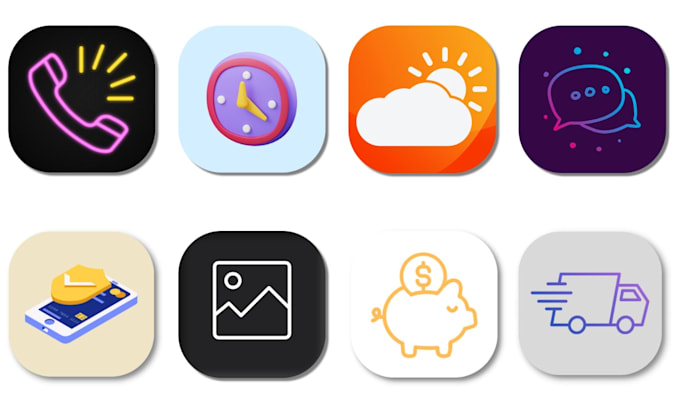 Create an custom icon for your app by Mewscreation | Fiverr