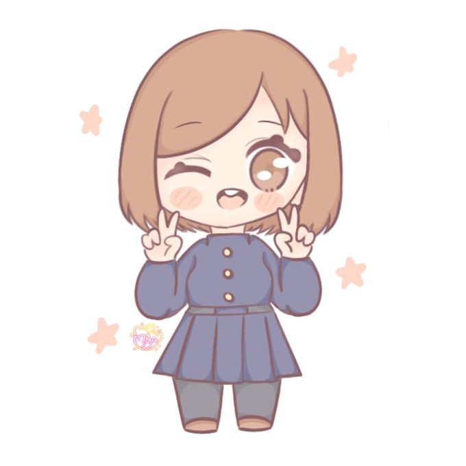 Draw very simple and cute anime chibis for you by Lazymiya | Fiverr