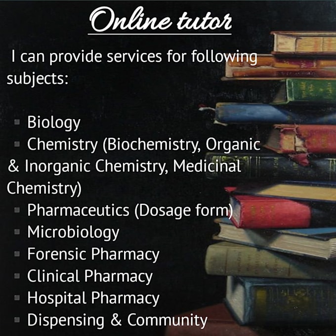 Tutor medical subjects and assignment by Fairabutt | Fiverr