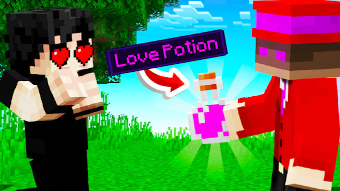 Make you 2d minecraft thumbnails by Menacement | Fiverr