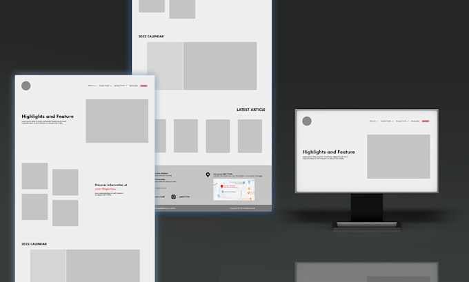 Design wireframe, mockup, aesthetic ui ux design prototype by Zhlxn ...