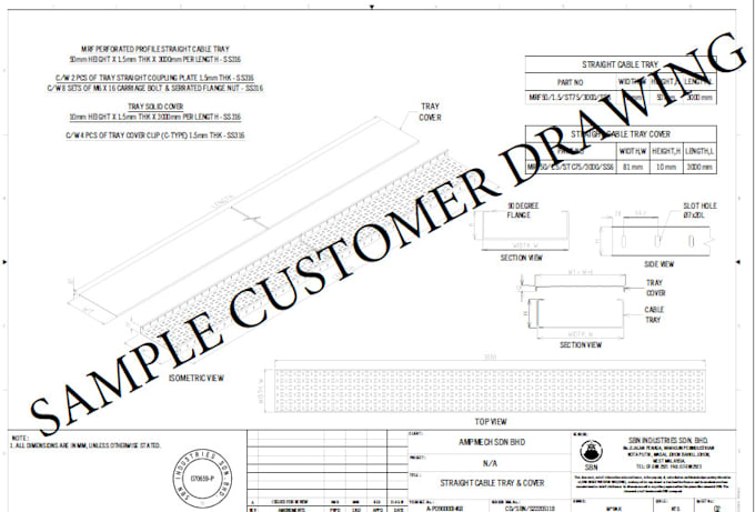 Cable tray and ladder design by Ammarizzham | Fiverr