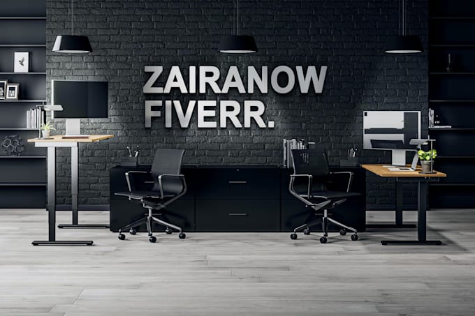 Design sensible zoom virtual background with your logo by Zairanow | Fiverr