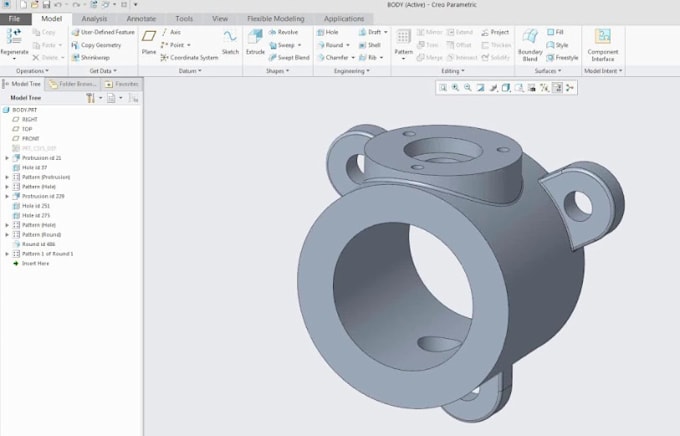 Do 3d modeling and 2d drawing in catia, creo by Prajaktakarande | Fiverr