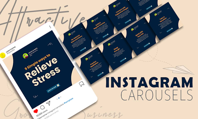 Design attractive instagram seamless posts, carousel by Farheenkhurshed ...