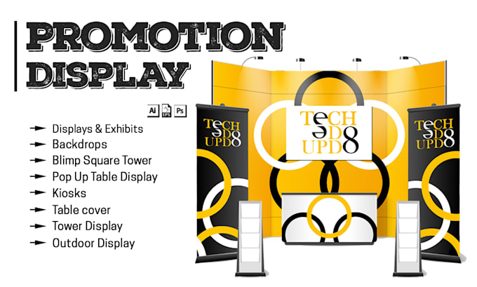 Design backdrop and trade show booth for your exhibition by Creative ...