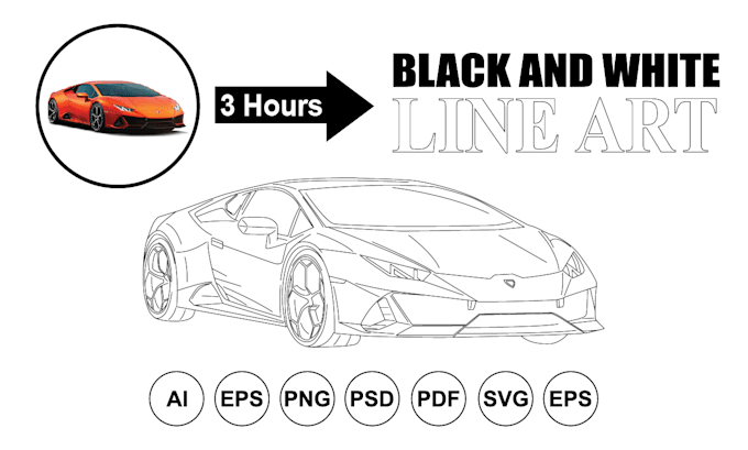 Draw vector line art, line drawing from your image in 3 hour by Amixbro ...