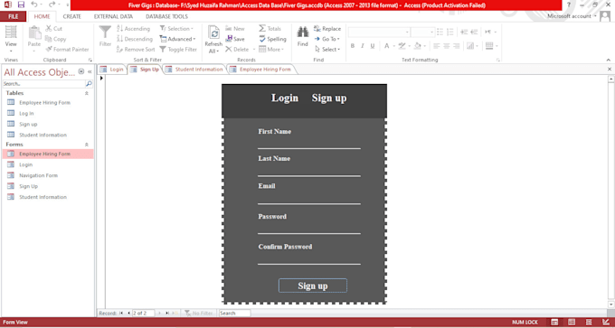 Create microsoft access database projects and dashboards by ... Create microsoft access database projects and dashboards by ...