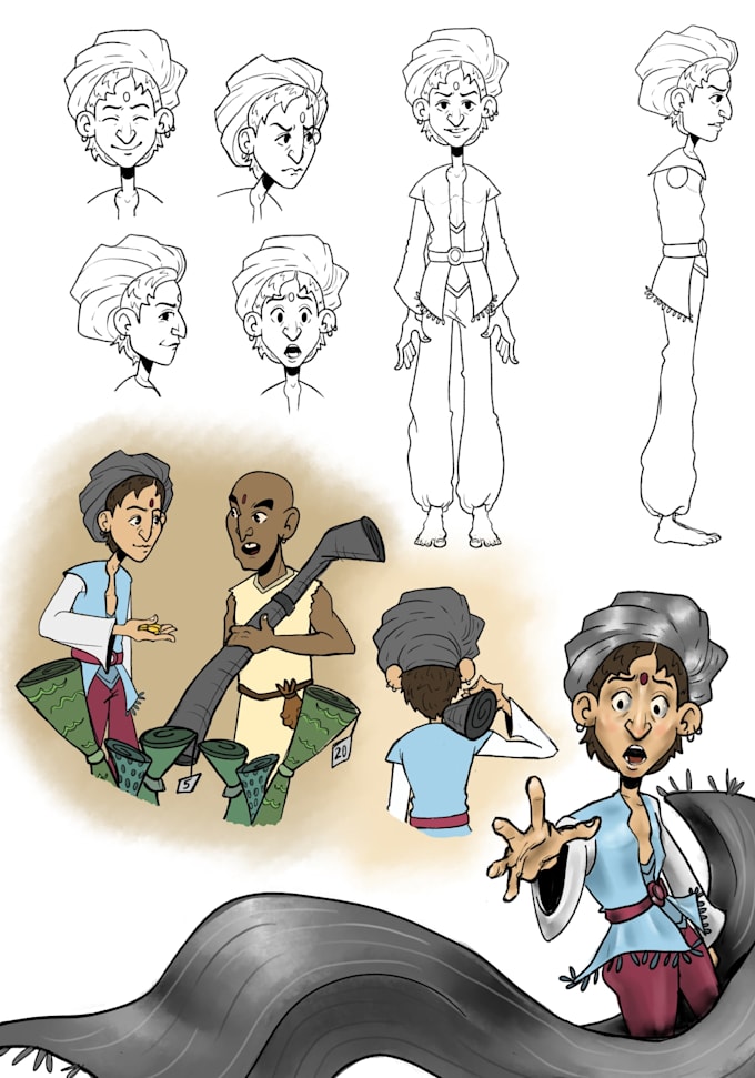 Do character art for you by Semihasayin | Fiverr