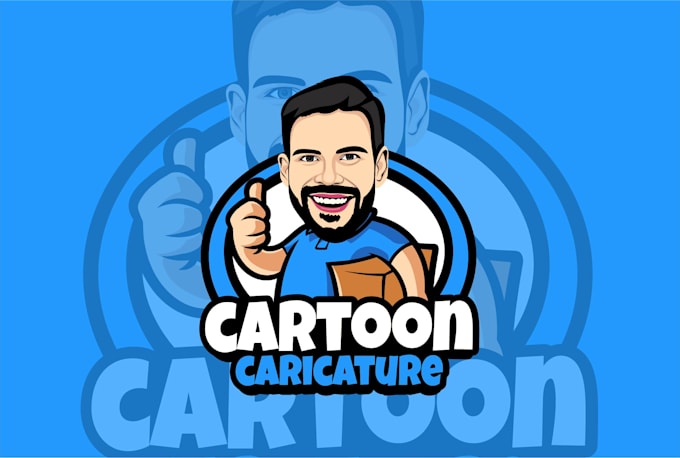 Cartoon mascot caricature podcast logo and cover art design by Firdous ...