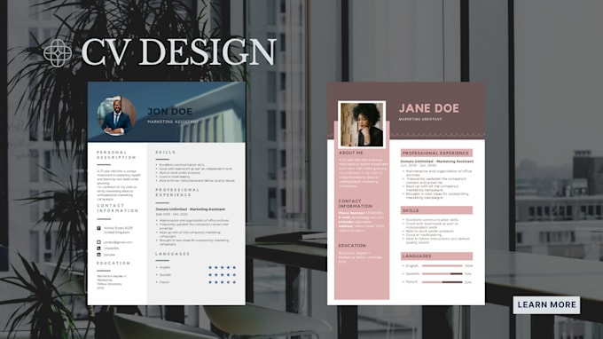 Design your cv for you by Lucaaxmc | Fiverr