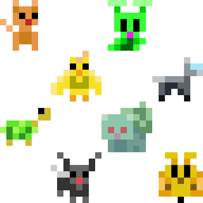 Create exclusive 8x8 pixel character by Oliveirafilho | Fiverr