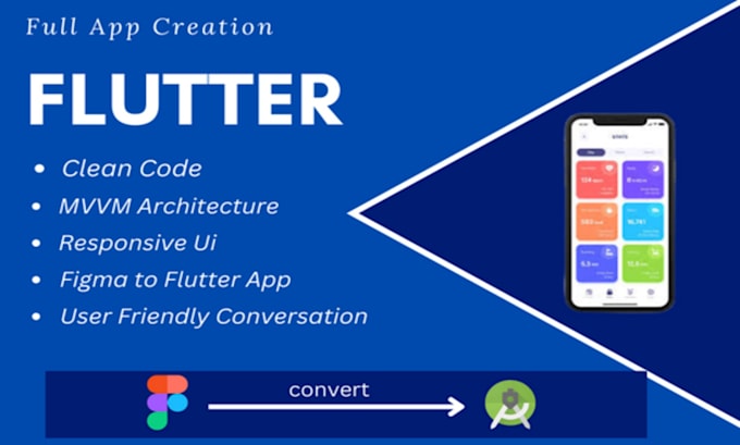 Create ui of hybrid mobile applications using flutter by Centericapps | Fiverr