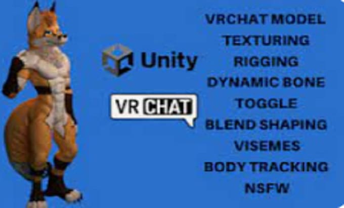 Get a custom 3d avatar model of vrchat avatar, vtuber furry for vroid and unity by Digitalmax827 ...