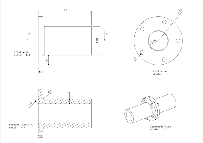 Design and sketch mechanical industrial and product drawings by ...