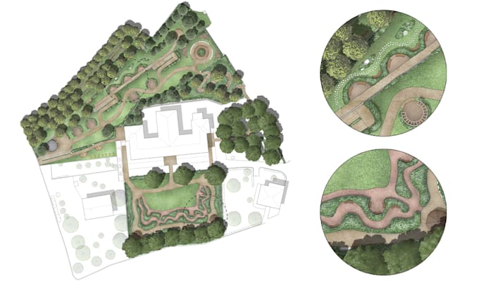 Render photorealistic landscape sections, elevations or plans by ...