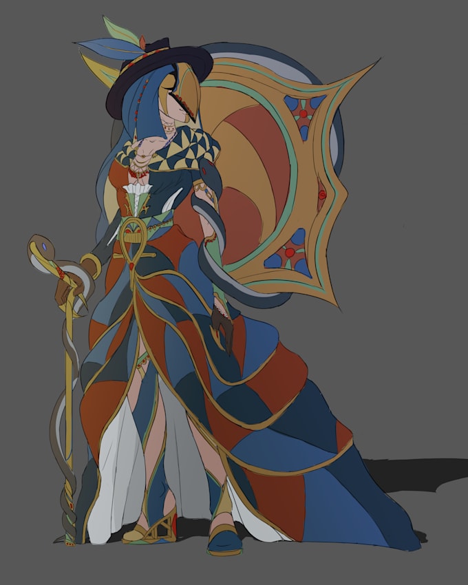 Create character, oc concept illustration by Daddymilker | Fiverr