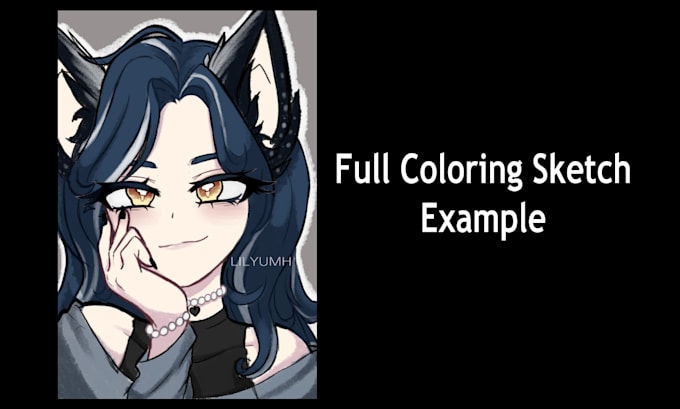 Icons sketch bw and coloring by Lilyumh | Fiverr