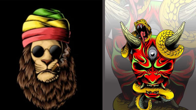 Create professional trippy psychedelic logo for your business by Mkj ...