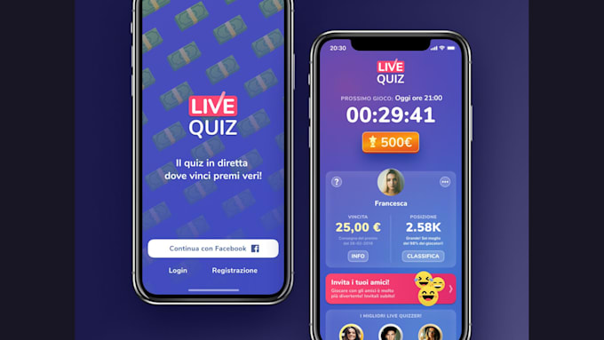 Develop exclusive quiz trivia game app with leadership boards and ...