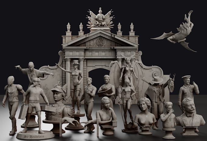 Sculpt detailed 3d models for 3d printing by Aldomarin_19 | Fiverr