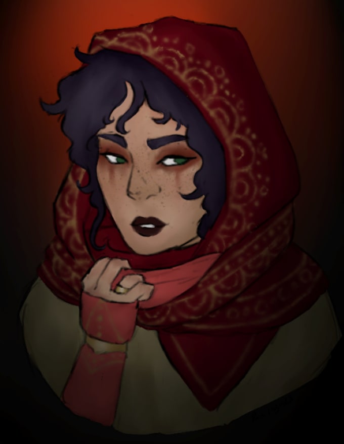 Create character bust illustrations by Honeydragon1 | Fiverr