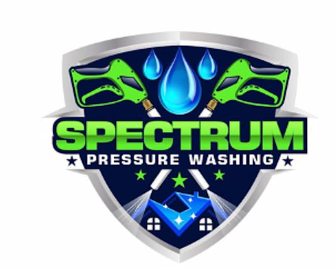 Design pressure washing cleaning service power washing logo by Hagann ...