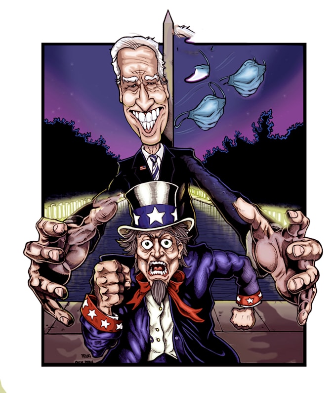 Draw political cartoon and caricature by Mekylabernstei3 | Fiverr