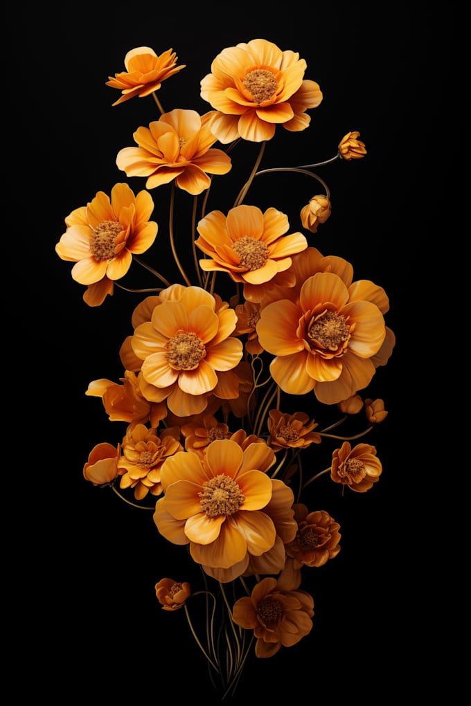 Create professional flower or plant digital art by Artrifica | Fiverr