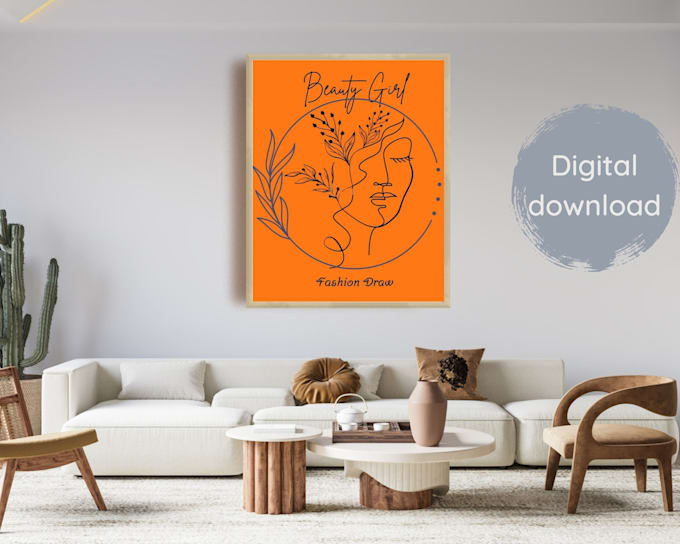 Design posters for home and office decor, digital poster design wall ...