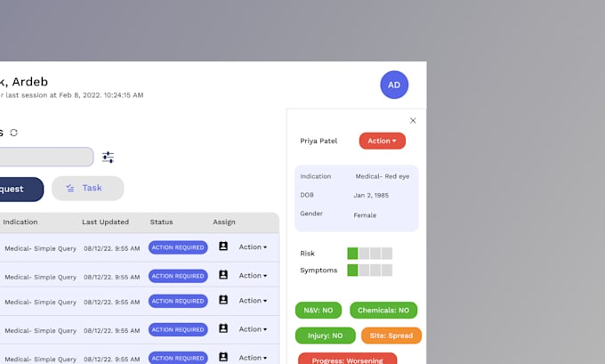Design a dashboard or web app interface by Abdurrahmanu | Fiverr