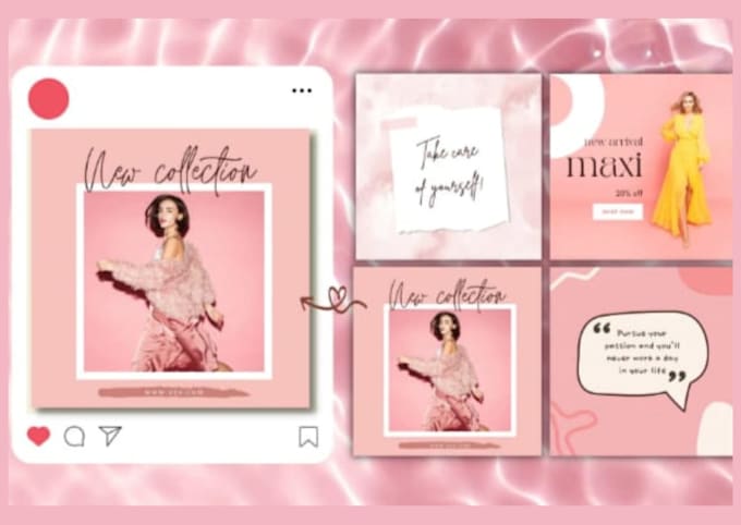 Design aesthetic instagram posts,facebook posts and stories for you by ...