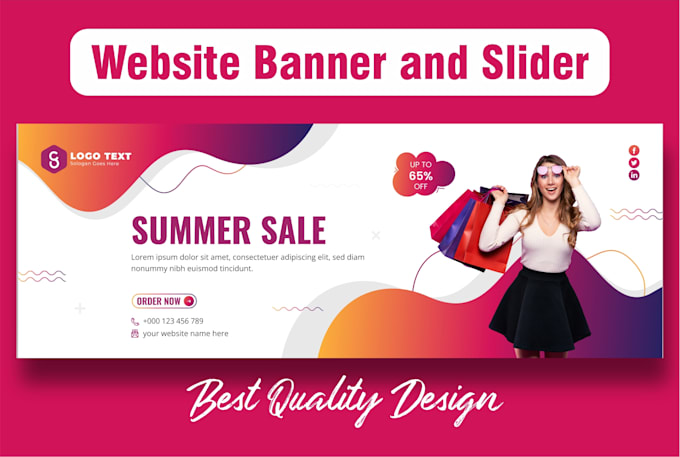 Design website banner and slider by Vindhaychal | Fiverr